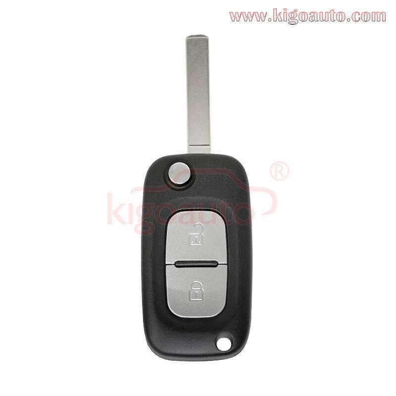 P/N 7701210033 Flip Remote Key 2 Button 433MHz 46 chip VA2 blade for ...