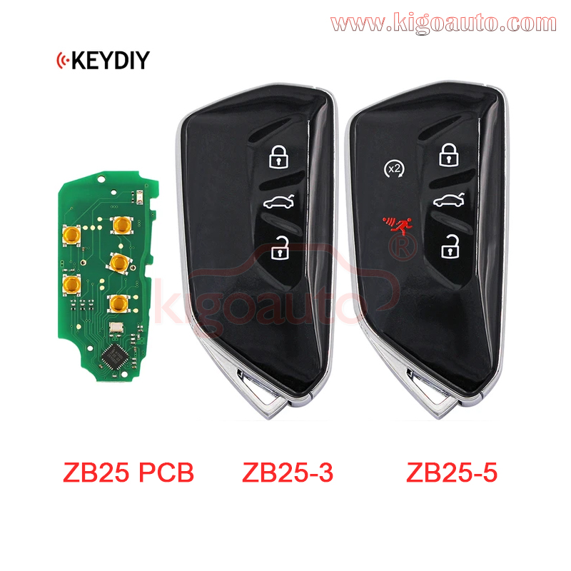 KEYDIY Universal KD Remote Smart Key ZB Series ZB25-3 ZB25-5 ZB25-PCB ...