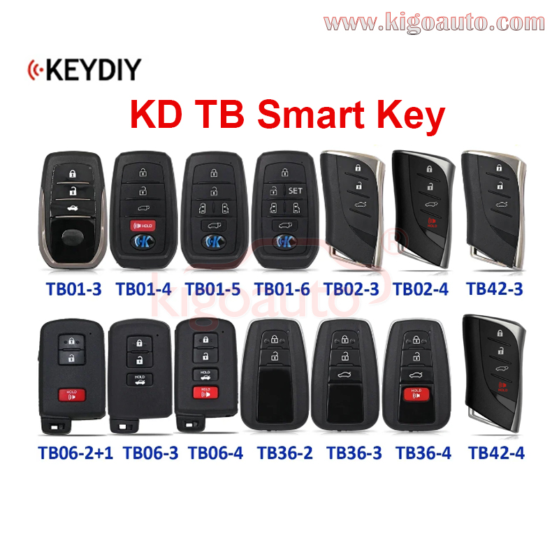 KEYDIY KD TB Series 8A Smart Keys Universal Remotes For Toyota Lexus