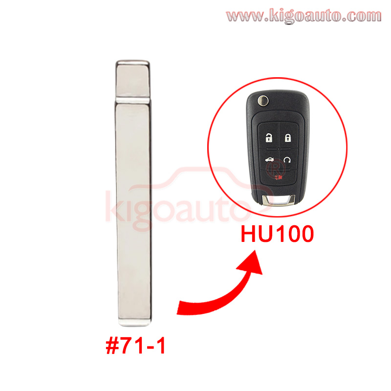 1 Bag/25pcs New Uncut Flip Key Blade HU100 For Original Chevrolet Cruze ...