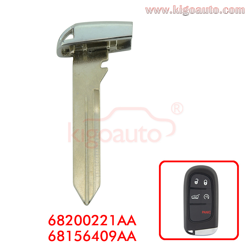PN 68200221AA 68085680AA 68085673AA Emergency key blade Y172 with hole ...