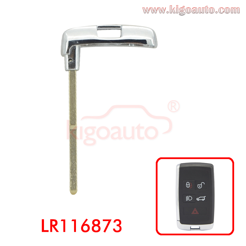 P/N LR116873 Smart key insert emergency blade HU101 for Land Rover ...