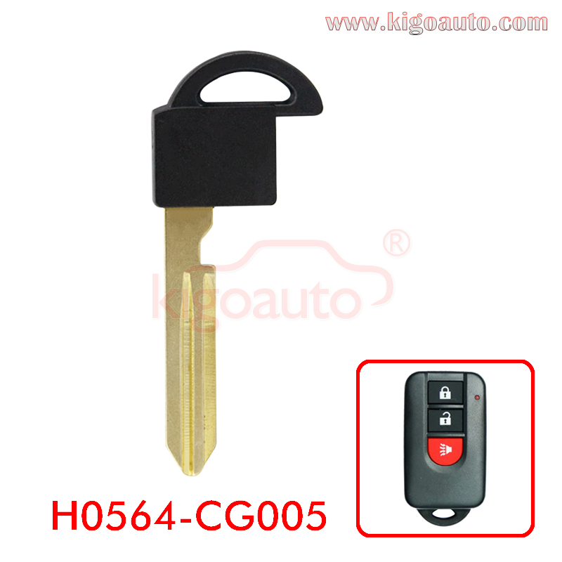 Emergency Insert Key Blade DA16 for 2003-2004 Infiniti FX35 FX45 PN ...