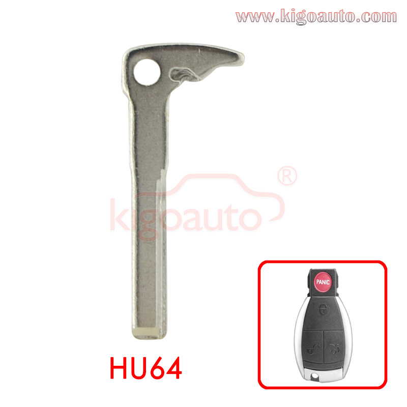 Smart key blade HU64 for Mercedes,Mercedes Benz
