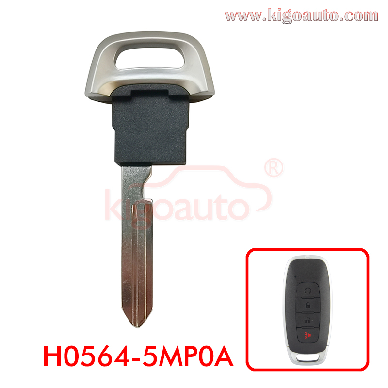 H0564-5MP0A New Emergency Key Blade for Nissan Rogue Patherfinder 2021-2023