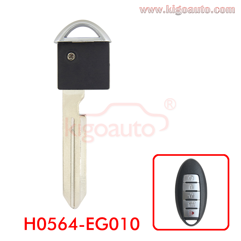 Smart key blade NSN14 ID46 chip for NISSAN Prox key insert