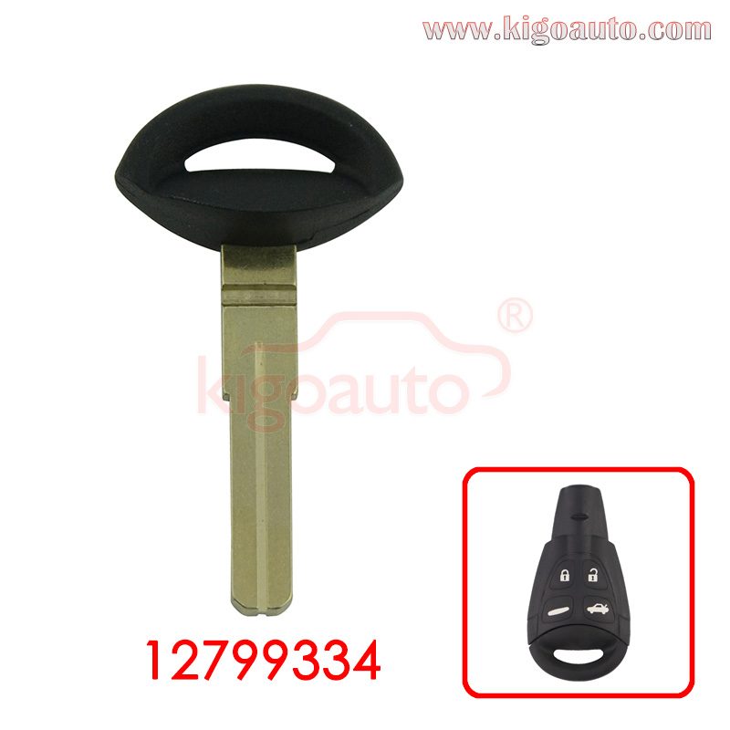 Smart key blade new profile for SAAB 9-3 9-5