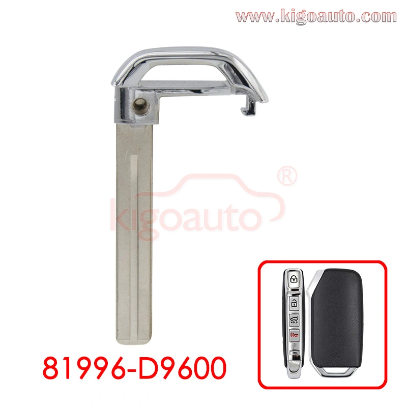 PN 81996-D9600 / 81996-J6000 emergency key Insert Blade For 2018-2020 ...