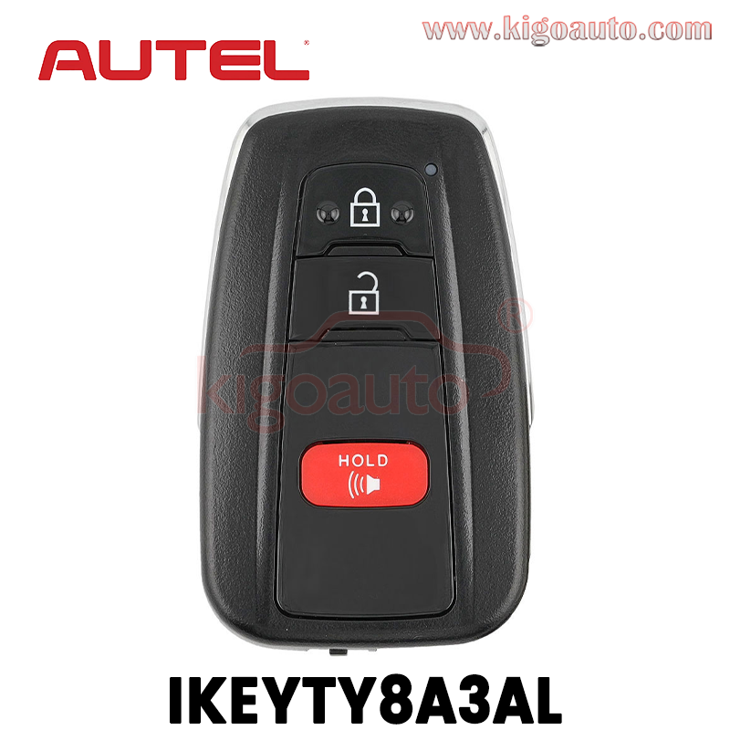 Autel IKEYTY8A3AL Universal Smart Key 3 Button 315/433MHz For Toyota ...