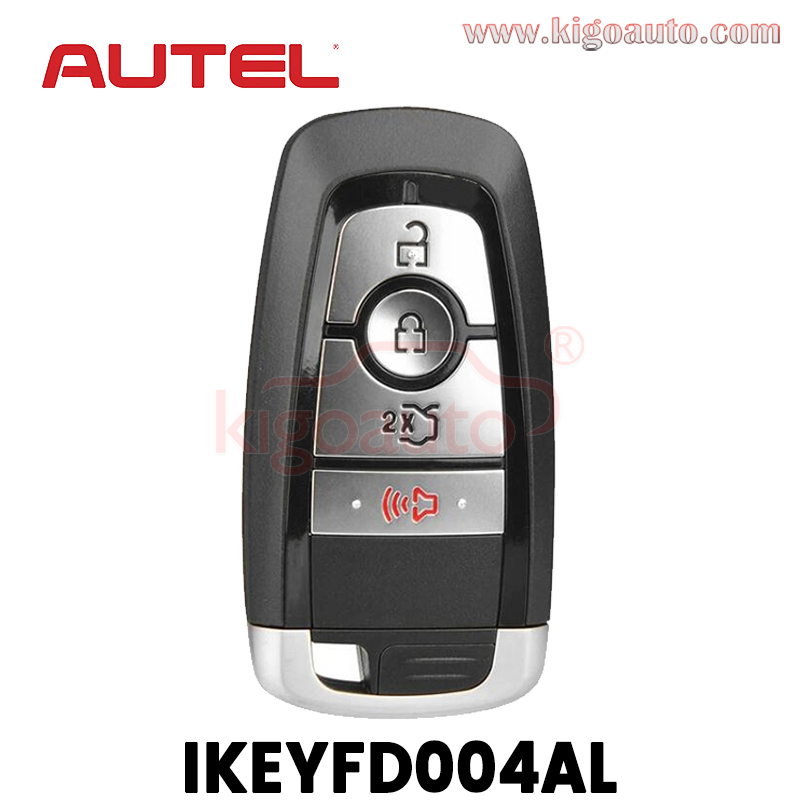 Autel MaxiIM iKey Universal Smart Key Ford Style 4 Button IKEYFD004AL ...