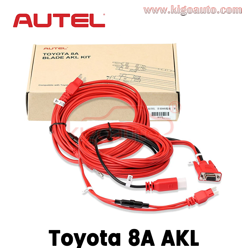 Autel 8A AKL For Toyota Autel 8A Cable Non-Smart Key All Keys Lost ...