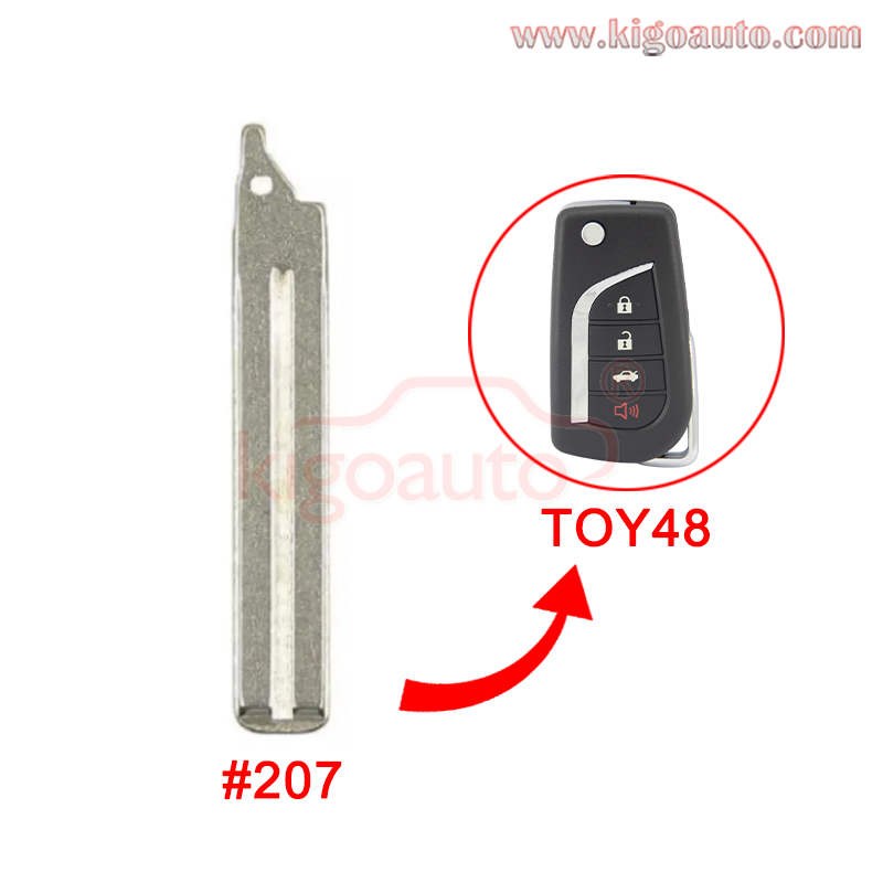 1 Bag/25pcs Replacement TOY48 Flip Key Blade For Original Flip Remotes ...