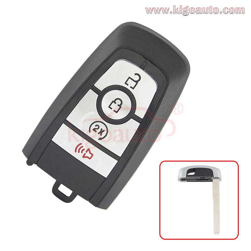FCC M3N-A2C93142300 smart key case 4 button for 2017 Ford Fusion