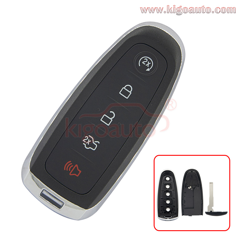 FCC M3N5WY8609 Smart key case 5 button for Ford Escape Focus 2017 PN ...