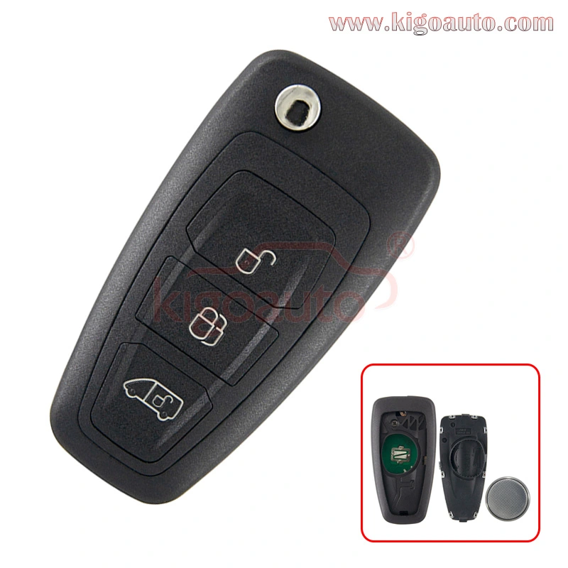 P/N BK2T-15K601-AC FCC A2C53435329 Flip Remote Key 3 button 433Mhz FSK ...