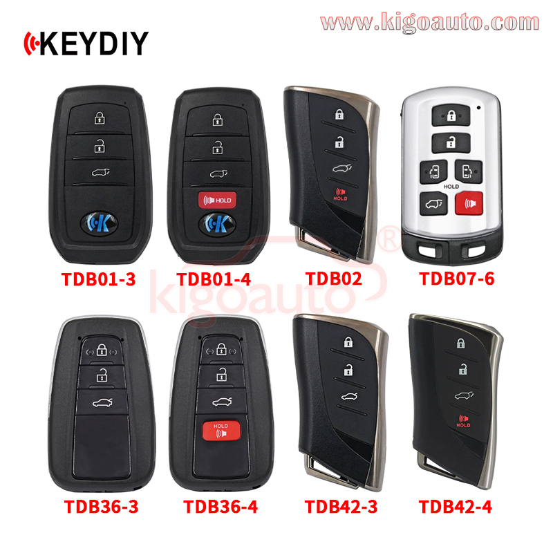KEYDIY KD TDB01 TDB02 TDB07 TDB36 TDB42 4D Smart Keys Universal Remotes ...