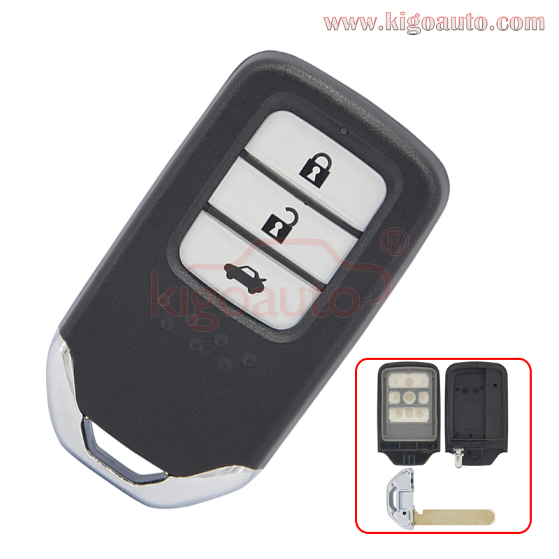 Clearance Price -Smart key case shell 3 button for Honda City Fit XRV Vezel Jazz 2014,Honda