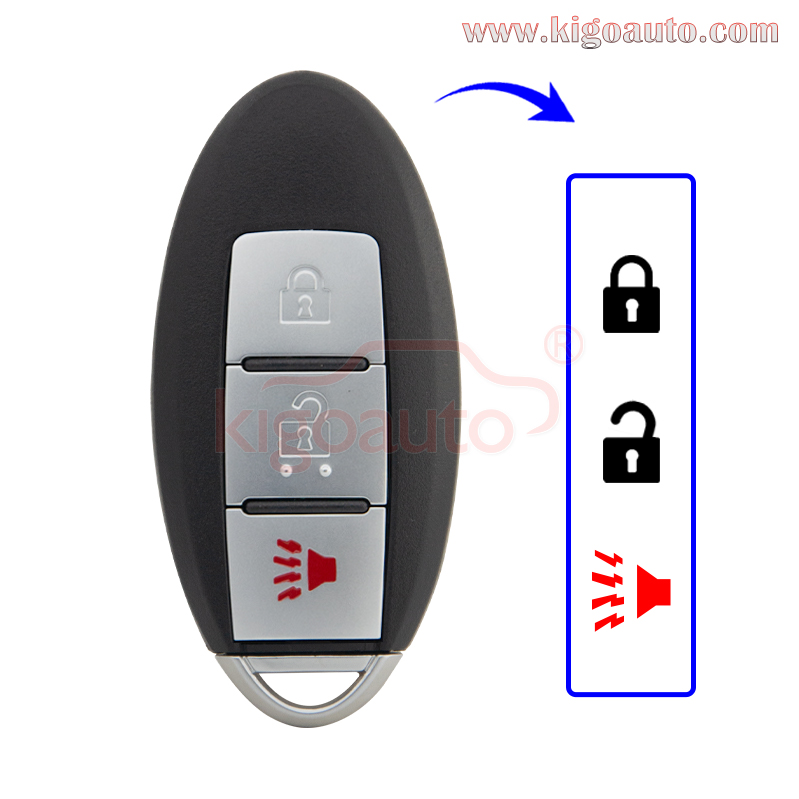 Smart key 3 button 315Mhz 285E3-AC70D for Nissan Versa Armada 2009 2010 ...
