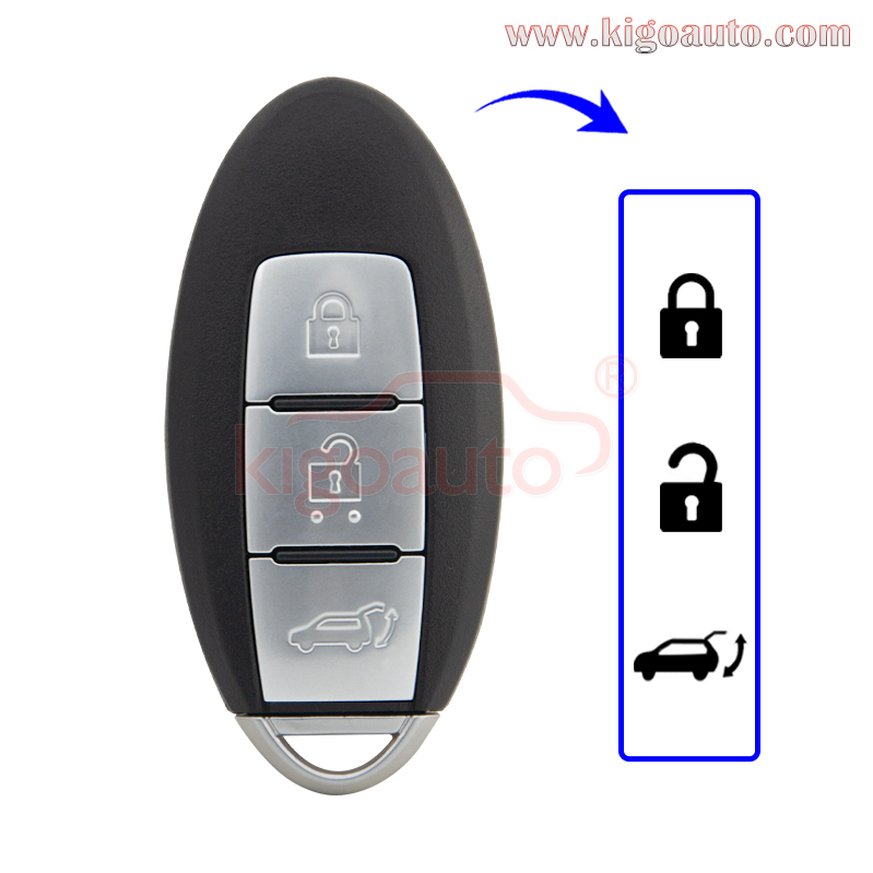 S180144103 / S180144101 Smart key 3 button 315Mhz 4A chip for Nissan X ...