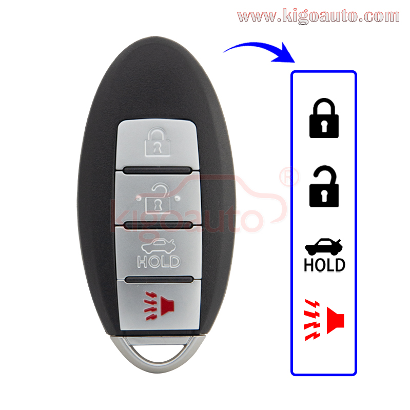 FCC CWTWBU618 CWTWBU735 smart key 315Mhz 4 button ID46 for Infiniti M35 ...