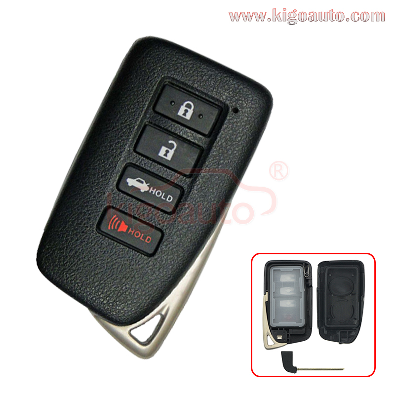 Smart key shell case 4 button for Lexus ES350 GS350 GS450h 2013 2014 ...