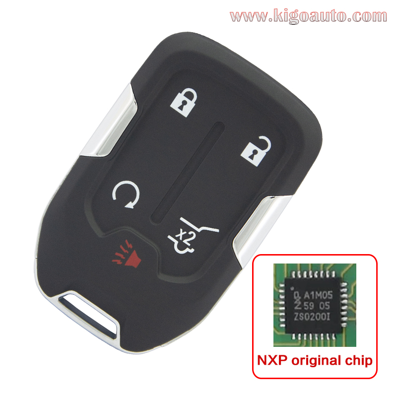 FCC HYQ1AA 315mhz Smart key HYQ1EA 433mhz ID46 chip 5 button for GMC ...