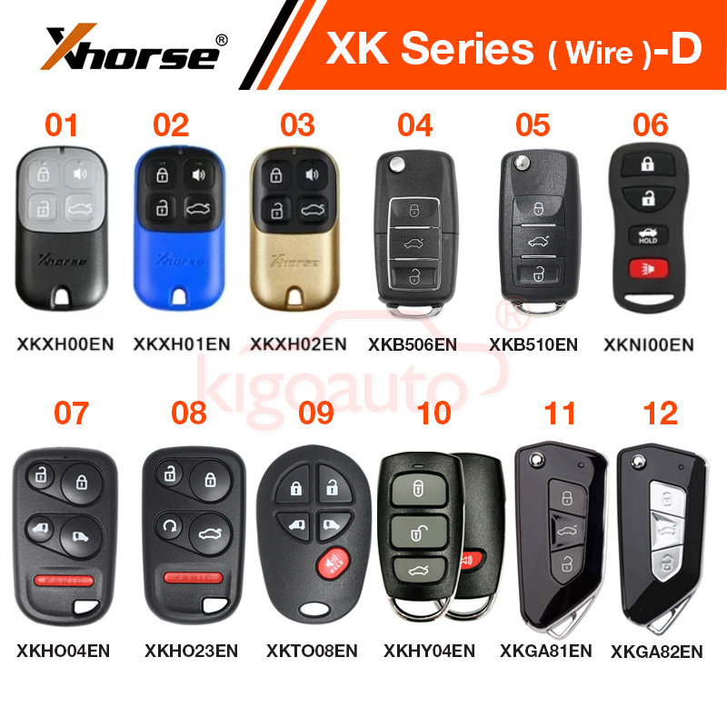 XK Series Xhorse VVDI Universal Remote Wired Remote Key-D,Xhorse VVDI ...