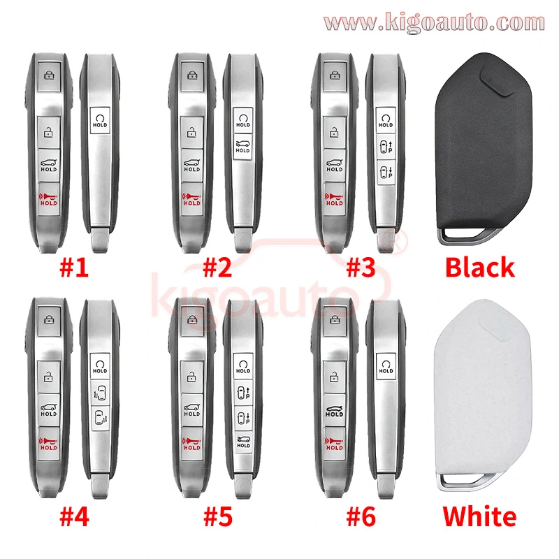 FCC TQ8-FOB-4F71 Smart Key Shell 5/6/7/8 button for 2024-2025 Kia ...