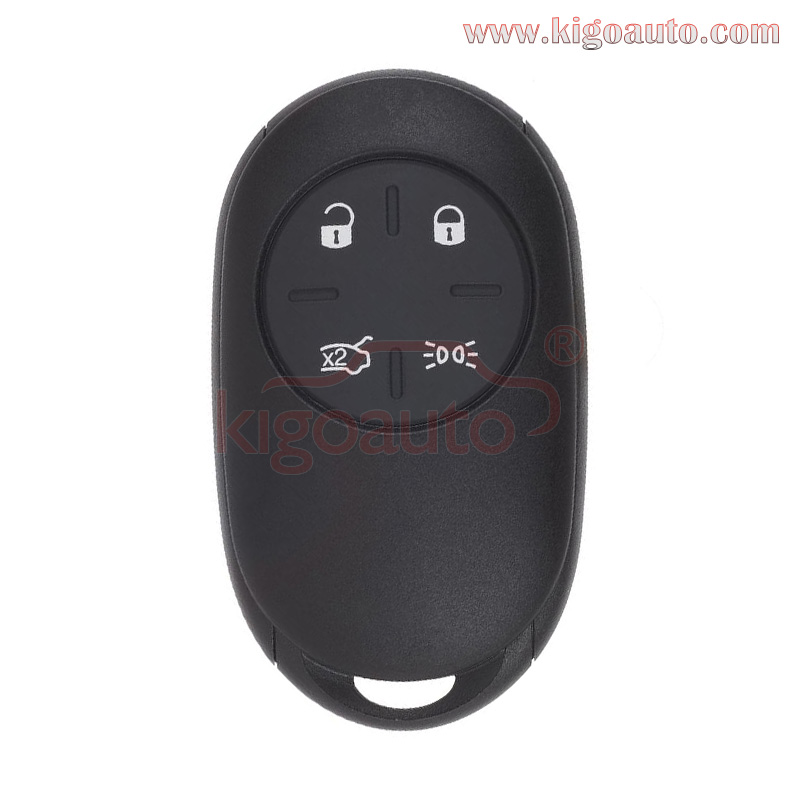 Smart remote key shell 4 button with emergency key for 2020-2023 Fiat ...