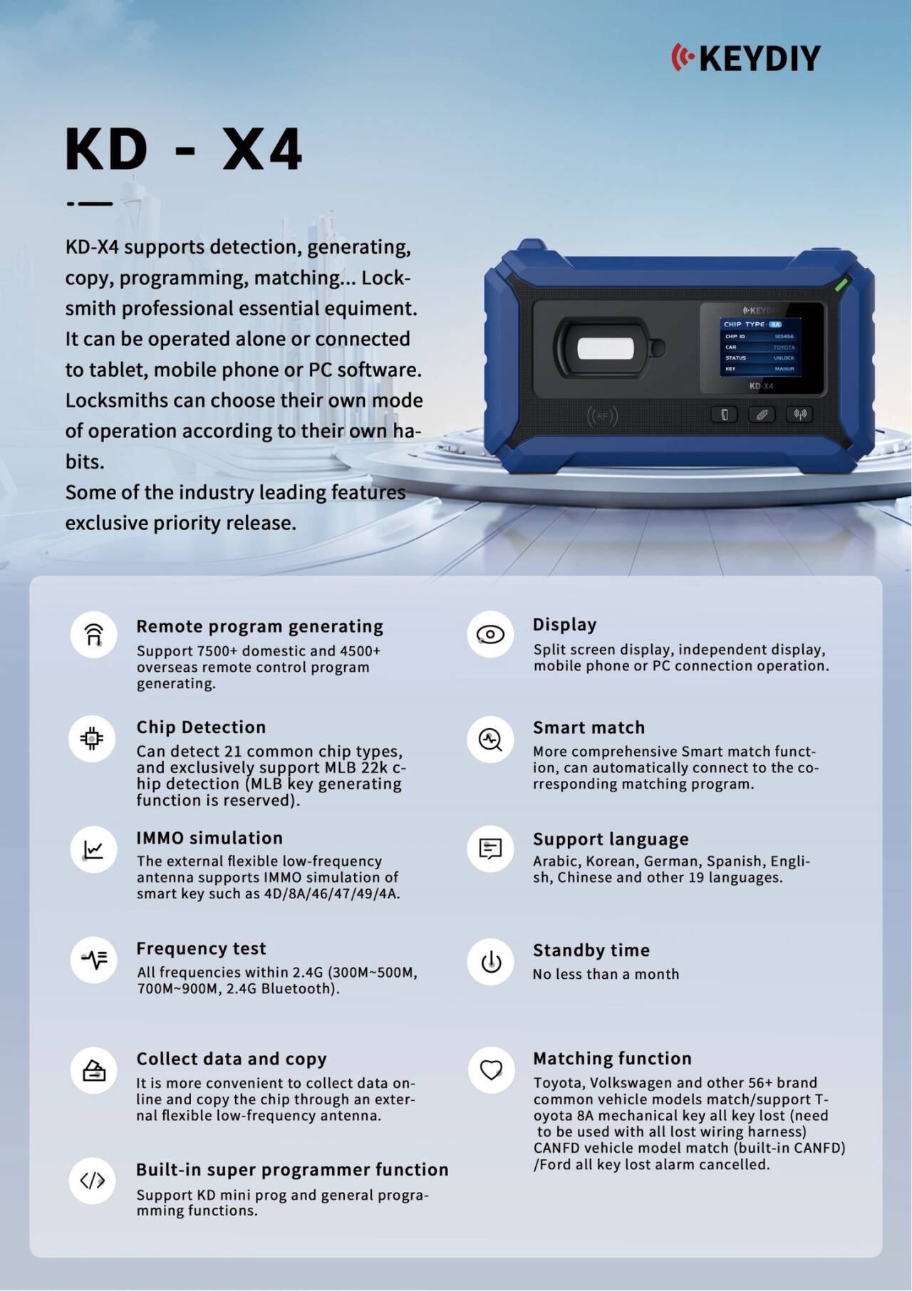 KEYDIY KD-X4 key programmer Car Key Chip Programmer KEYDIY Multi ...