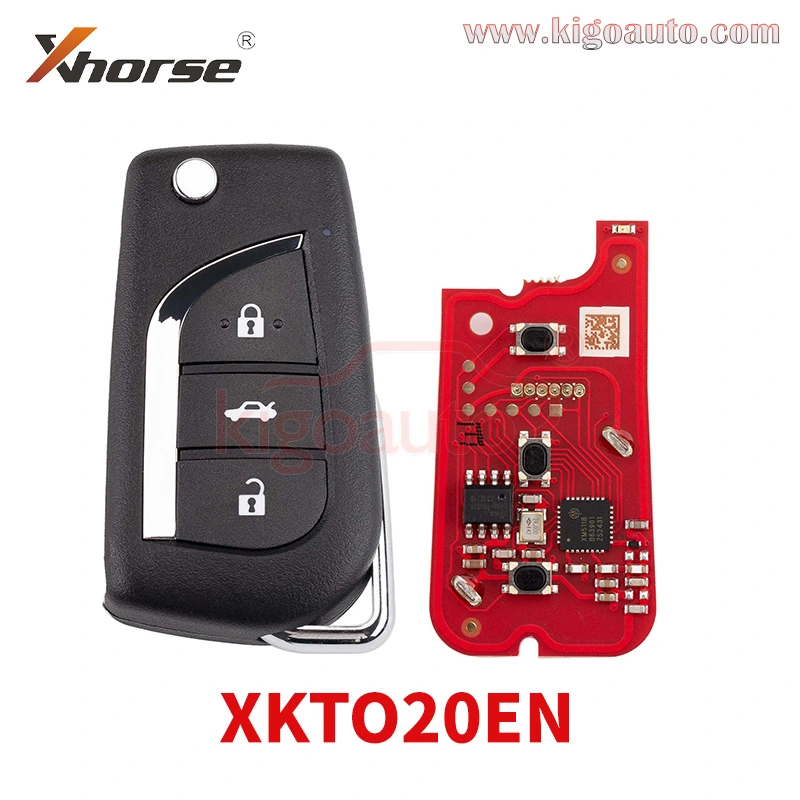 Xhorse XKTO20EN Second Generation Universal Wired Remote Key 3 Buttons ...