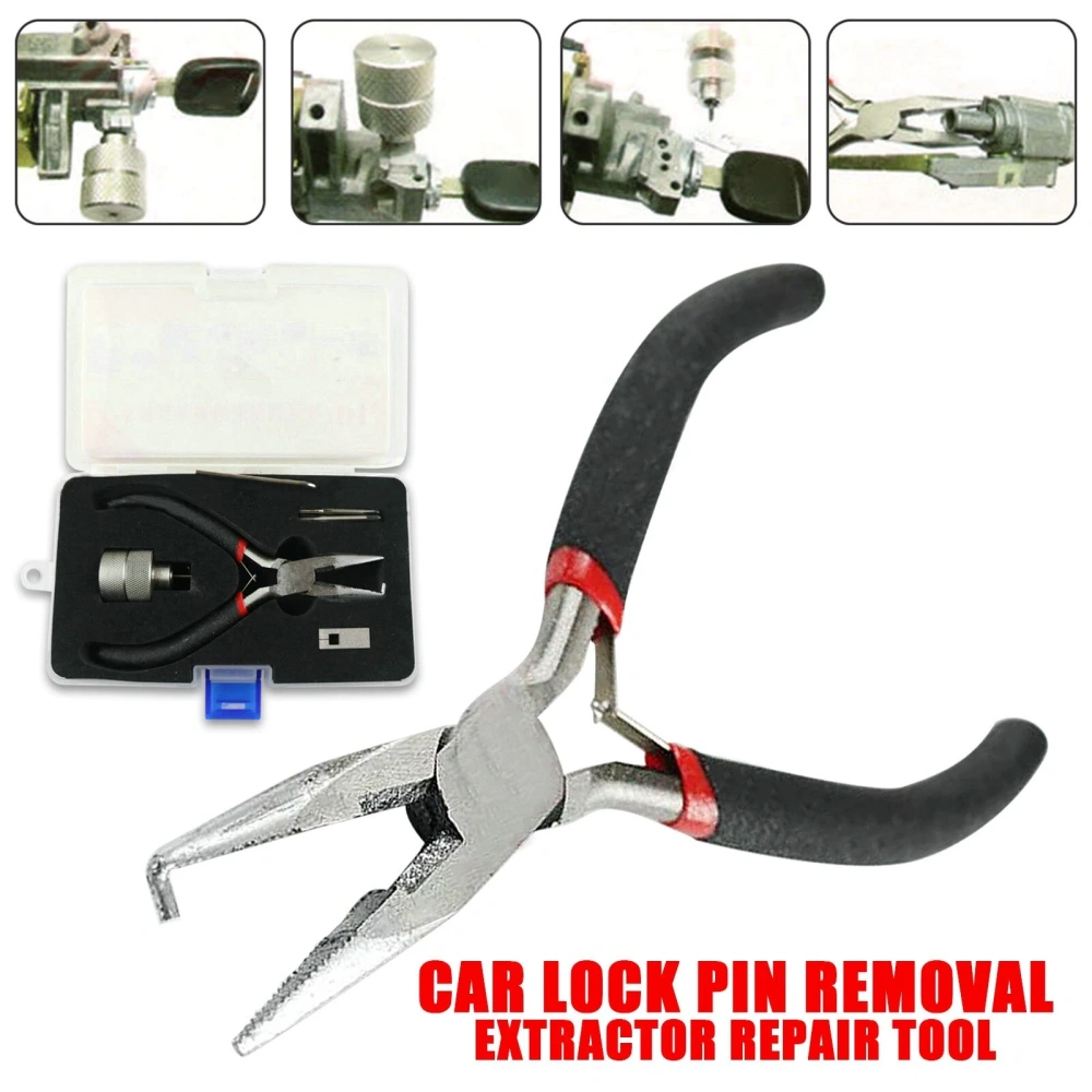 Honda Car Lock Cylinder Pin Removal Ignition Repair Disassembly Tool Kit