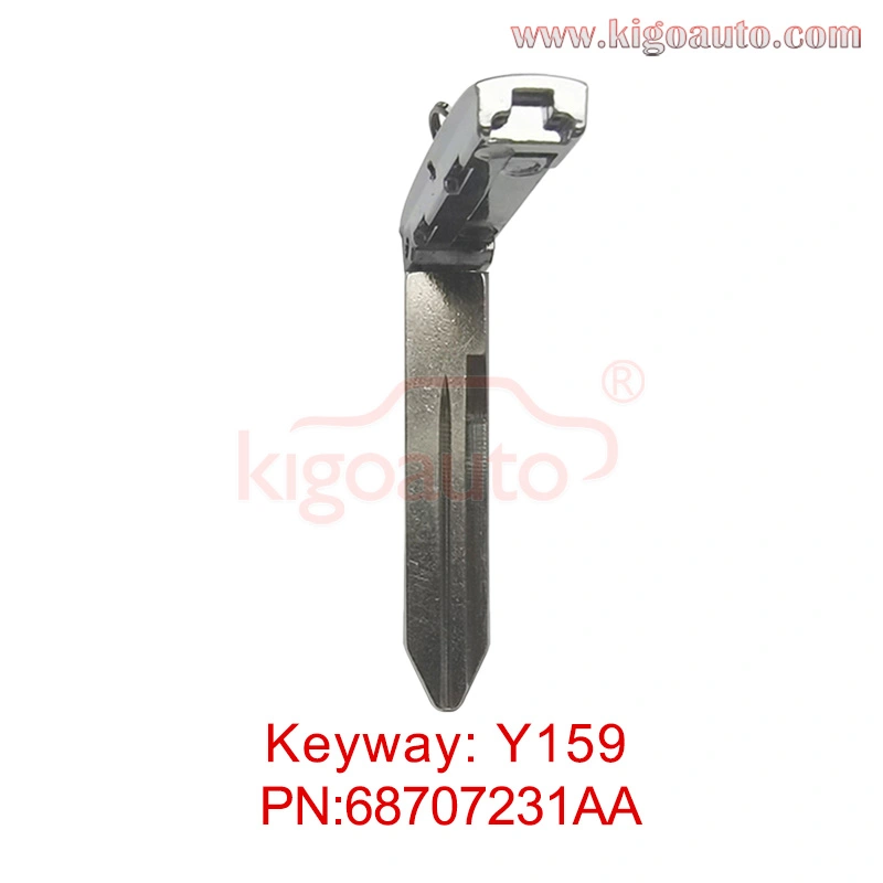 PN: 68519237AA Y159R / PN: 68707231AA Y159 Emergency key blade for FCC ...