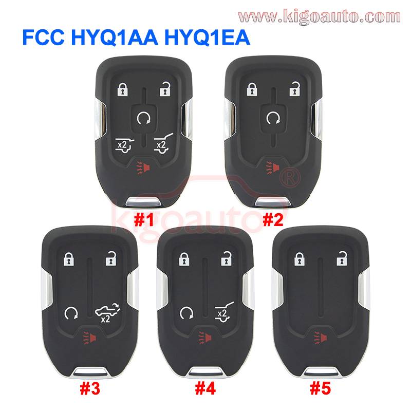 FCC HYQ1AA 315mhz / HYQ1EA 433mhz Smart key NXP Original ID46 Chip for ...