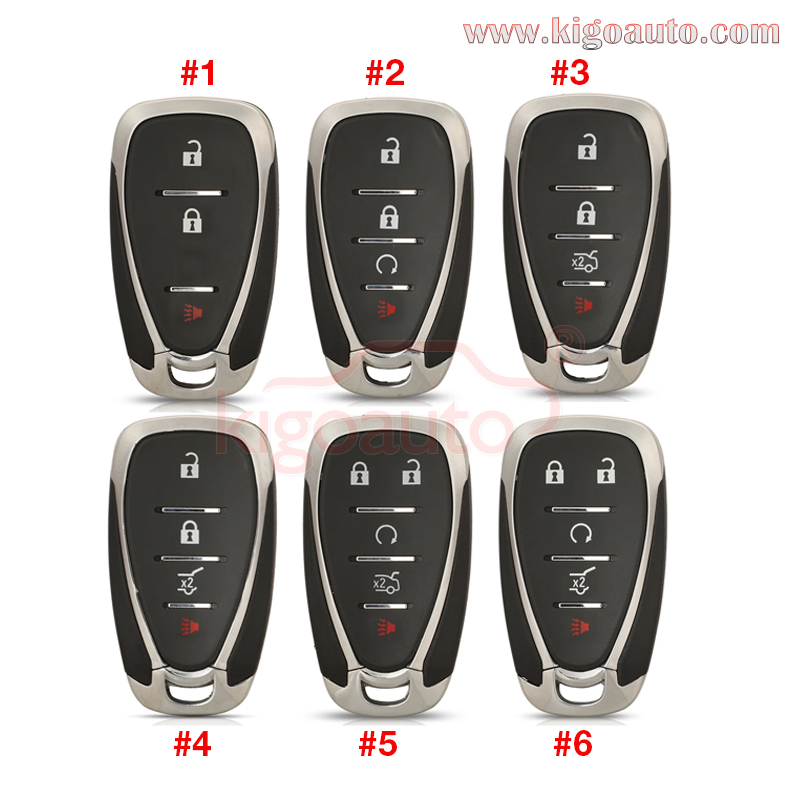 FCC HYQ4AA 315MHZ /HYQ4EA 433MHZ Smart Key 3 / 4 / 5 Button ID46 chip ...
