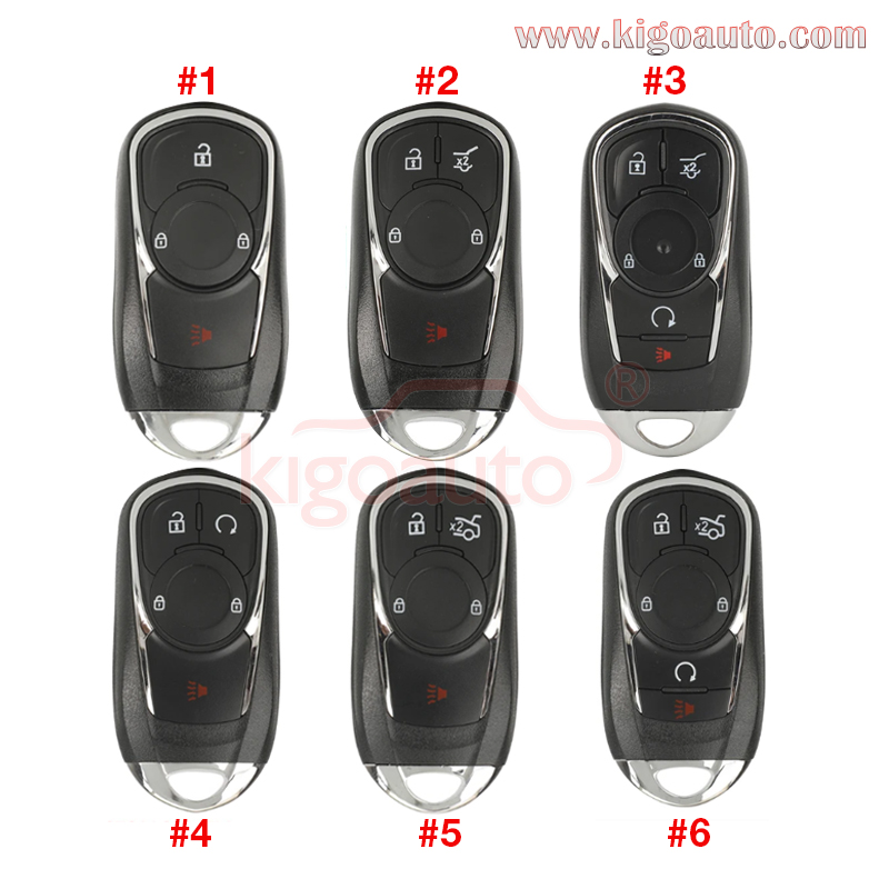 FCC HYQ4AA 315MHZ /HYQ4EA 433MHZ Smart Key 3 / 4 / 5 Button ID46 chip ...