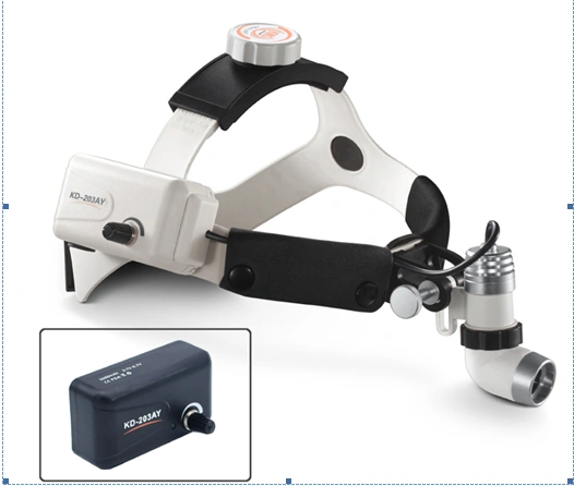 Headband LED dental surgical light CKD203AY-4 cordless 3W 2 pieces Battery