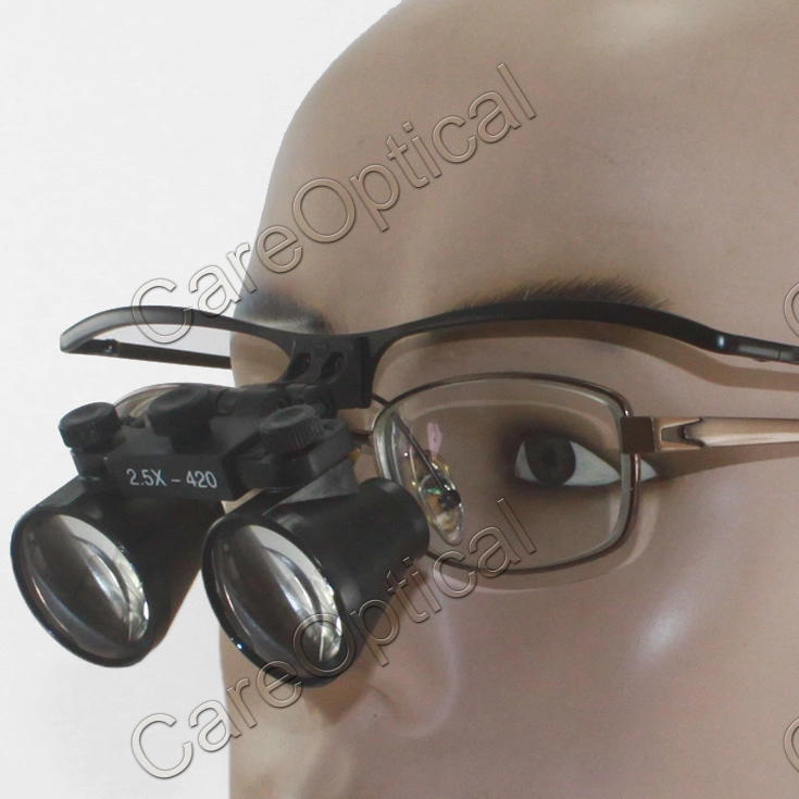 Flip Up waterproof dental surgical loupes 2.5X 3.0X 3.5X With no lens ...