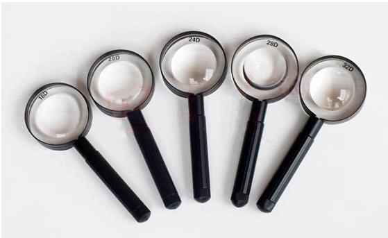 handheld magnifier C-6736 series high magnification metal handle and ...