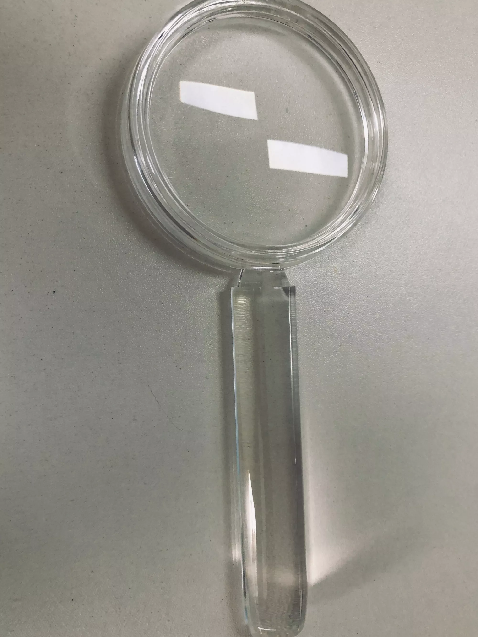 Handheld Crystal magnifier C-CR-1075 transprant clear magnifier