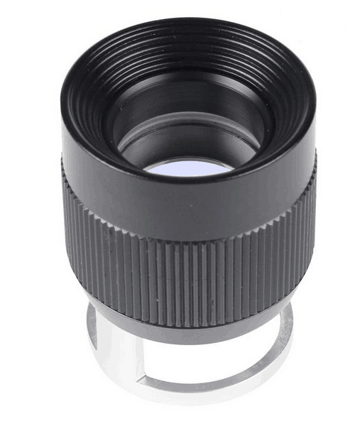 Standing magnifier focus adjustable 10X with line scale C-8011