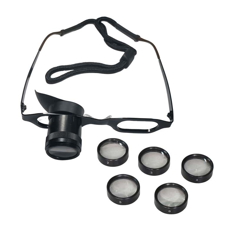 Spectacle type bifocal monocular with 5 lenses C-8541