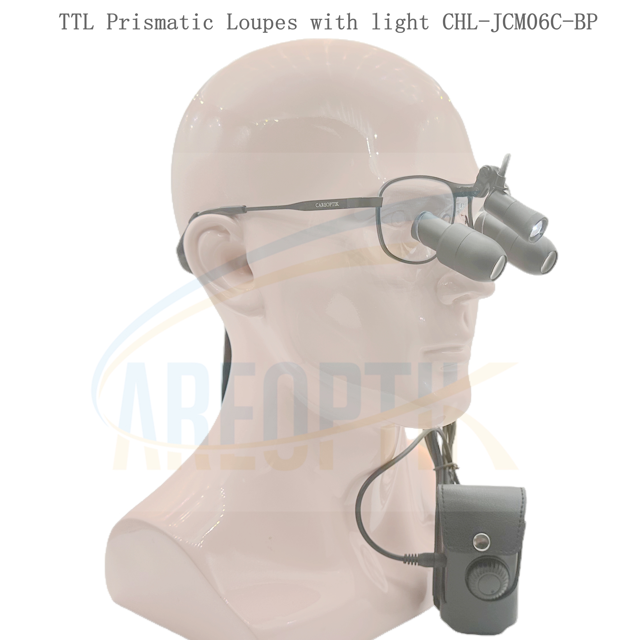 Careoptik Custom Made TTL Prismatic (Kepler) Dental Surgical Loupes with Medical Headlight CHL-M06