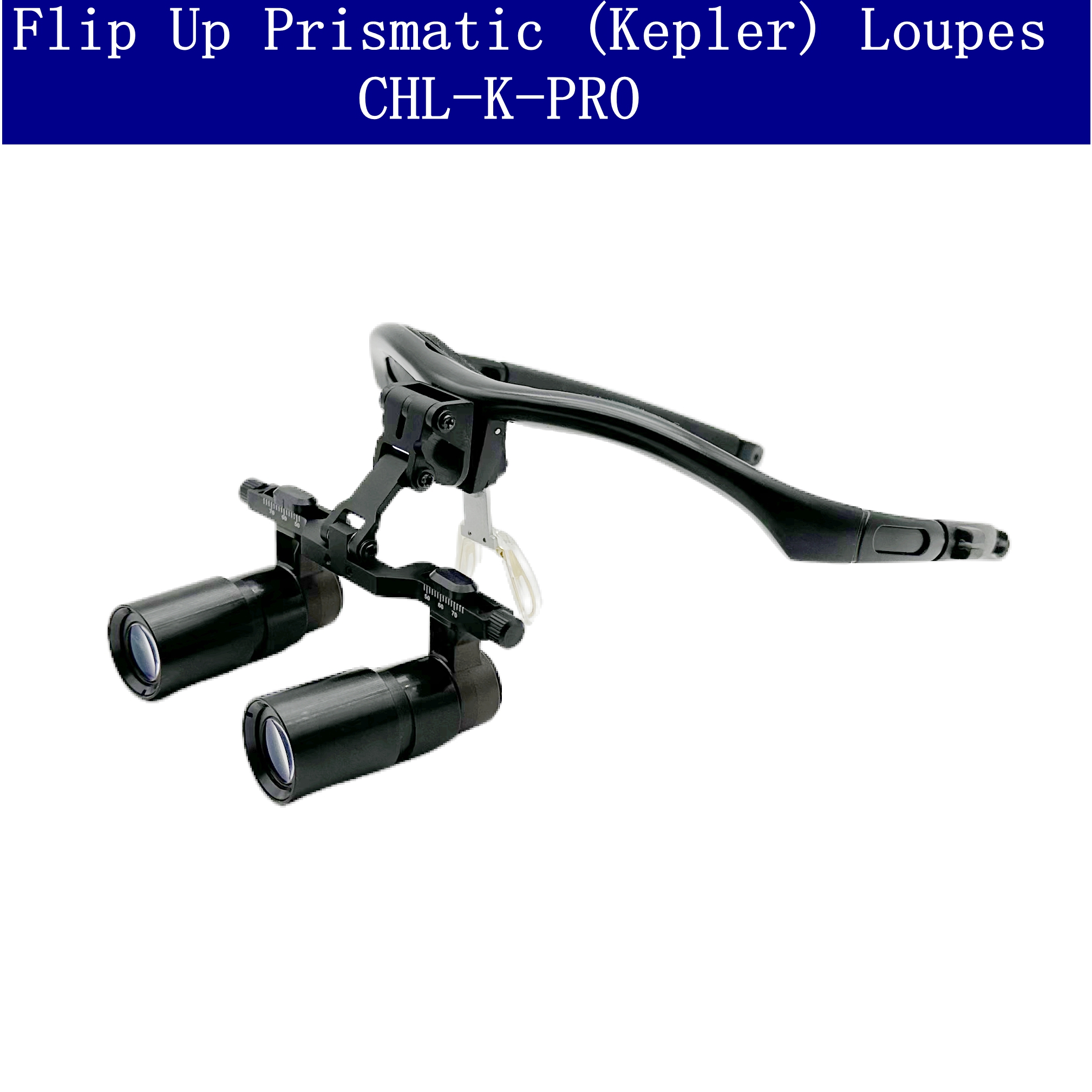 Careoptik Flip Up Prismatic (Kepler) Dental Surgical Loupes 4.0X 5.0X 6.0X With Sporty Frames ...