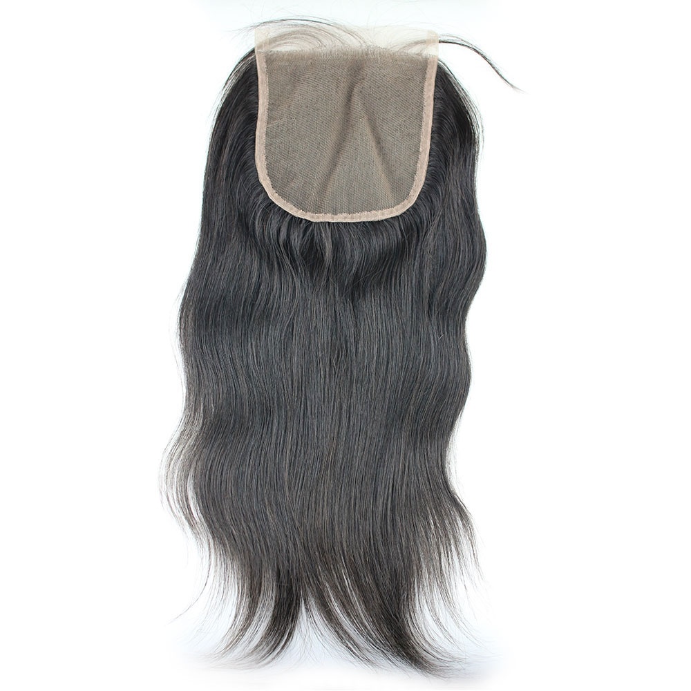 12A Straight 5x5 Lace Closure Peruvian Straight Closure With Baby Hair ...