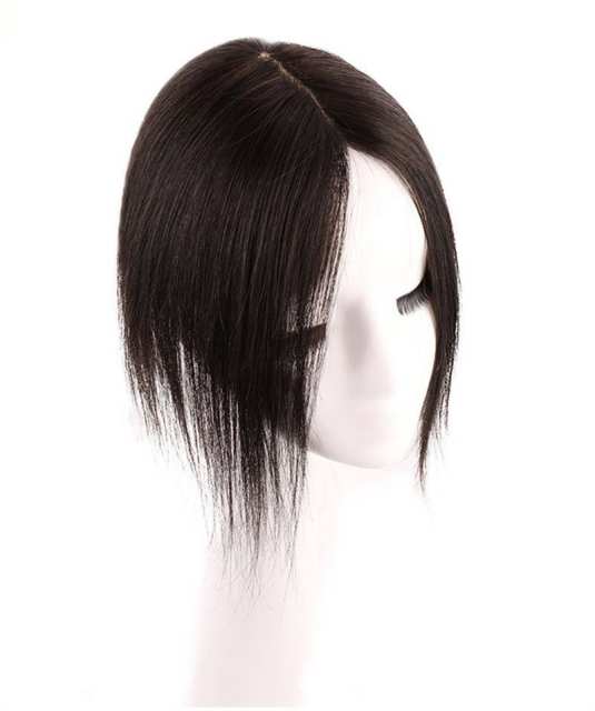 Any Size Remy Human Hair Toupee With 4 Clips In Hair Topper Natural ...