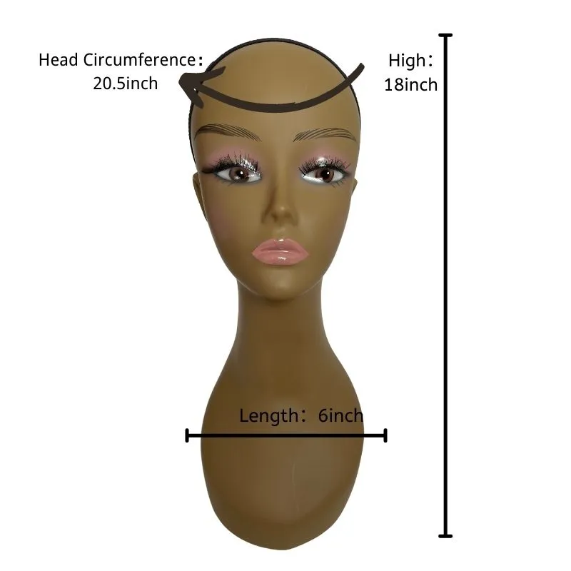Female Bald Mannequin Head Cosmetology Wig Cap Jewelry Hat Display ...