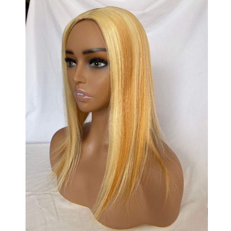 Silk Base 12x13cm Skin Topper Real Human Hair Women Toupee 4 Clips In ...