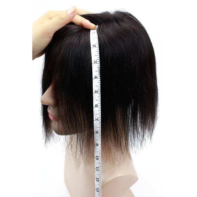 1B Black Color Men Toupee Thin Skin Base 6x8 inch Long Length ...