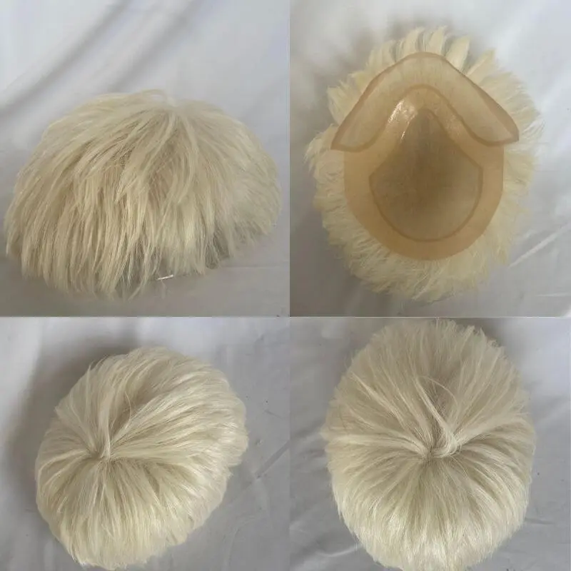 After Cut 3 Inch 100% European Virgin Men's Toupee Replacement System ...